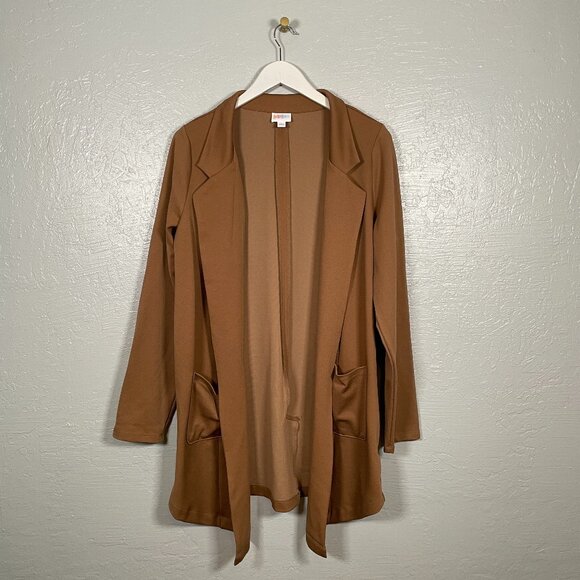 LuLaRoe | Jackets & Coats | Lularoe Women L Camel Brown Gwen Blazer ...